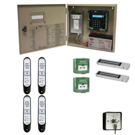 Complete Interlock Kit for 2 Doors Access Control & Automatic Door ...